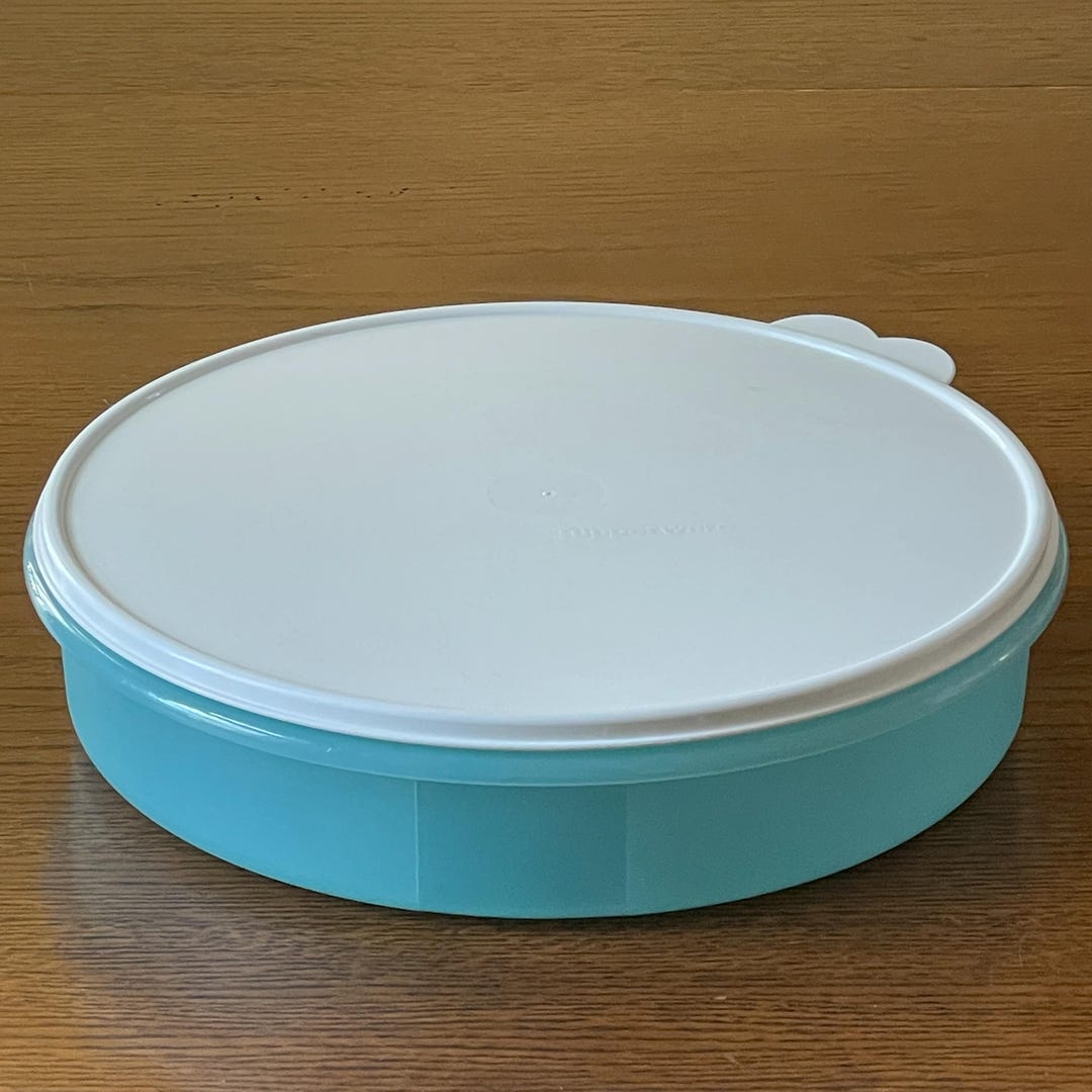 Tupperware Pie - Cupcake - Pizza - Cookie - Keeper - Sheer Teal Base ...
