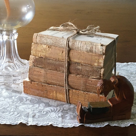 Distressed Unbound Book Stack Books Without Covers Vintage | Etsy