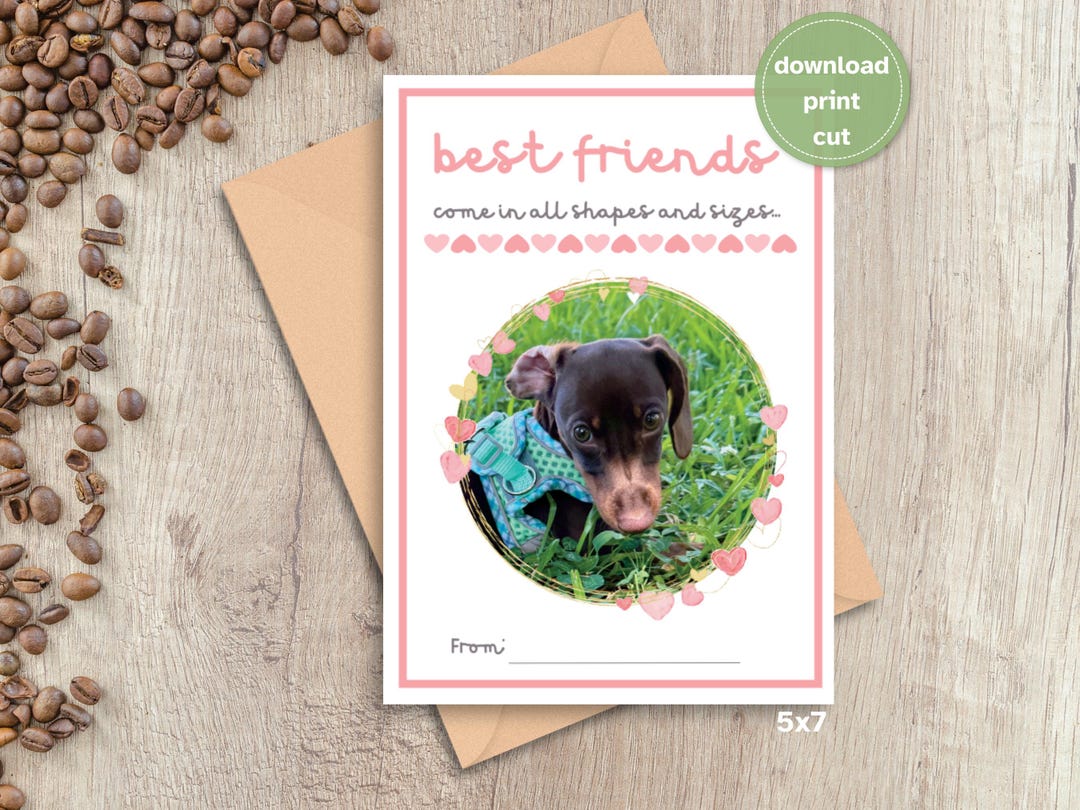 Gift Card, Dachshund, Thank You, Printable, Digital - Etsy