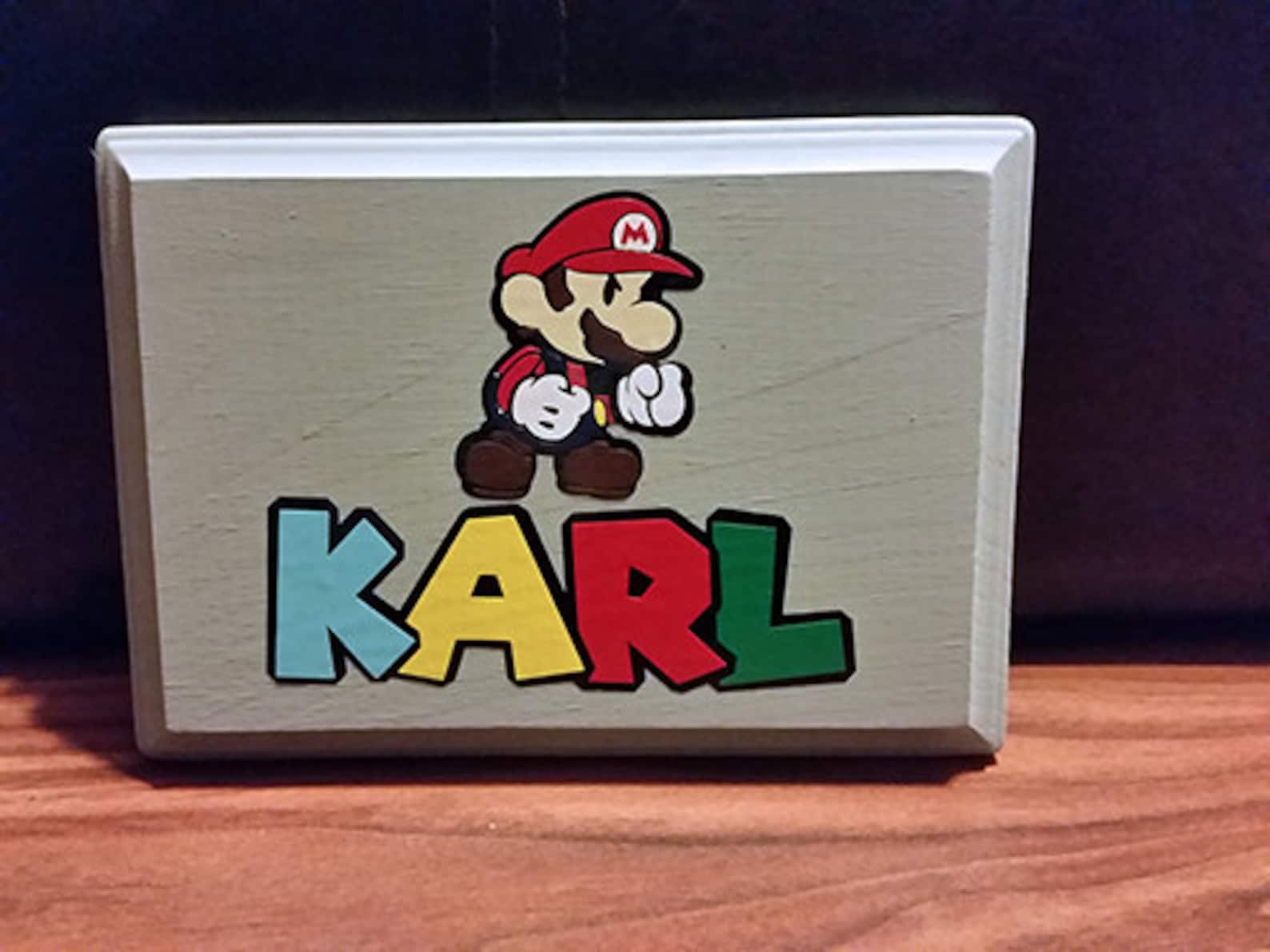 Super Mario Bros Personalized Sign - Etsy