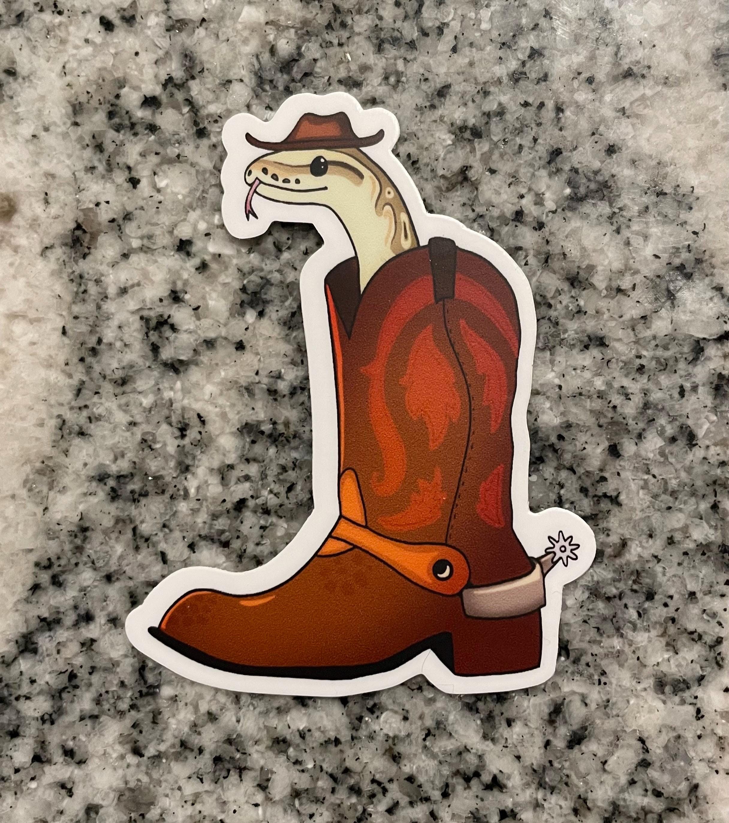 Snake in My Boot Sticker | Durable Vinyl Sticker for Laptop, Water ...