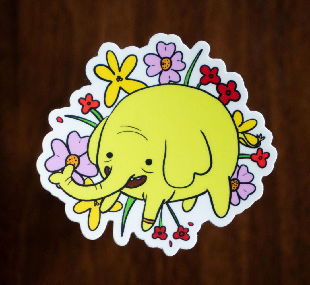 Tree Trunks Adventure Time Sticker | Decal for Laptop, Water Bottle ...