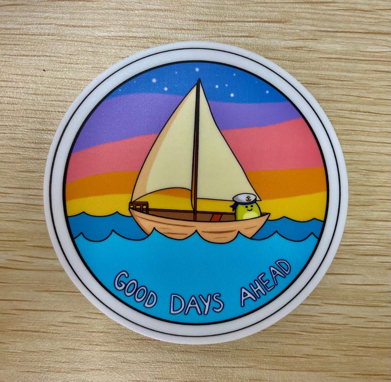 Frog Sailor Vinyl Sticker Decal for Laptop, Water Bottle, Phone Case ...