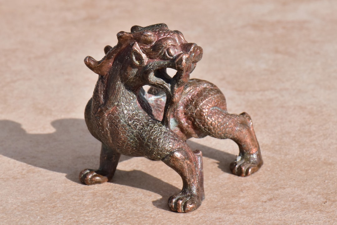 Vintage Bronze Mythical Dragon Bixie Beast Figurine Statue - Etsy