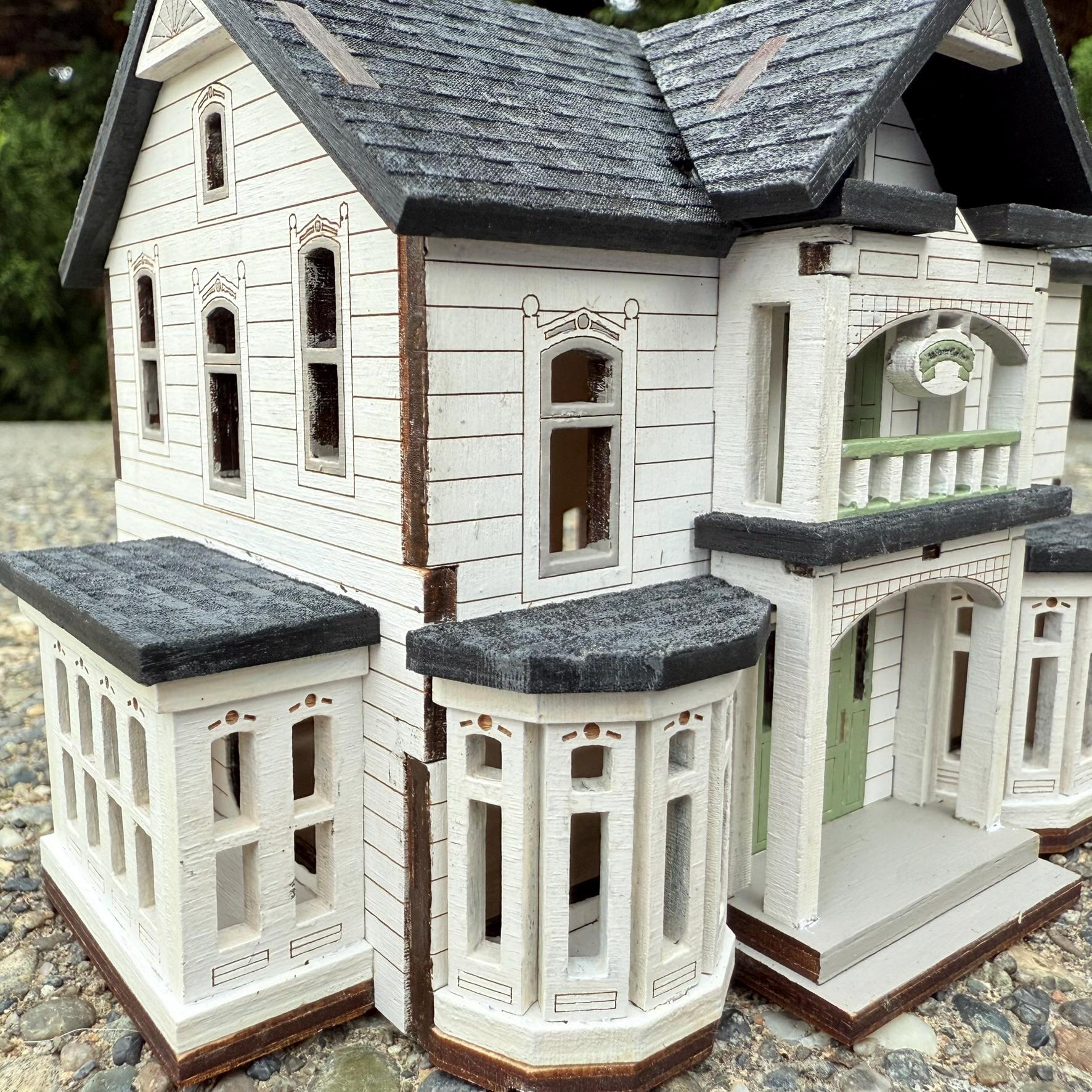 The Sumner Tea House- Laser Files, Wood Christmas Village, Hometown ...