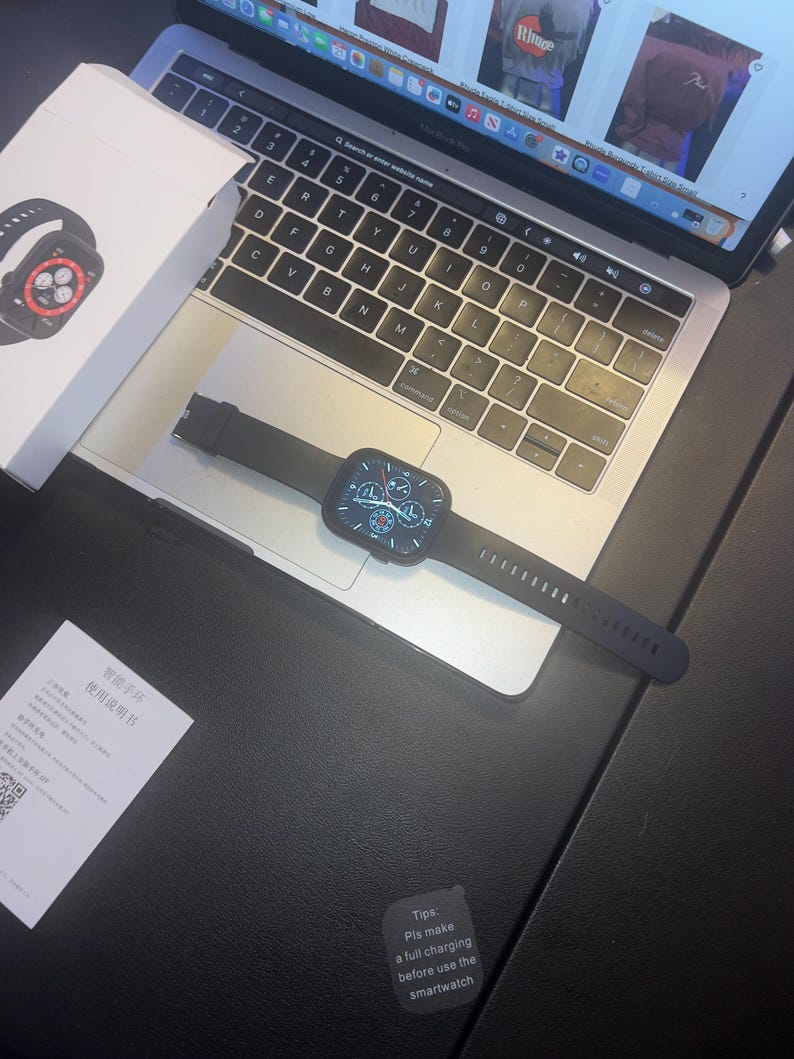 Luxury Smart Watch Touch Screen Black Apple Samsung - Etsy