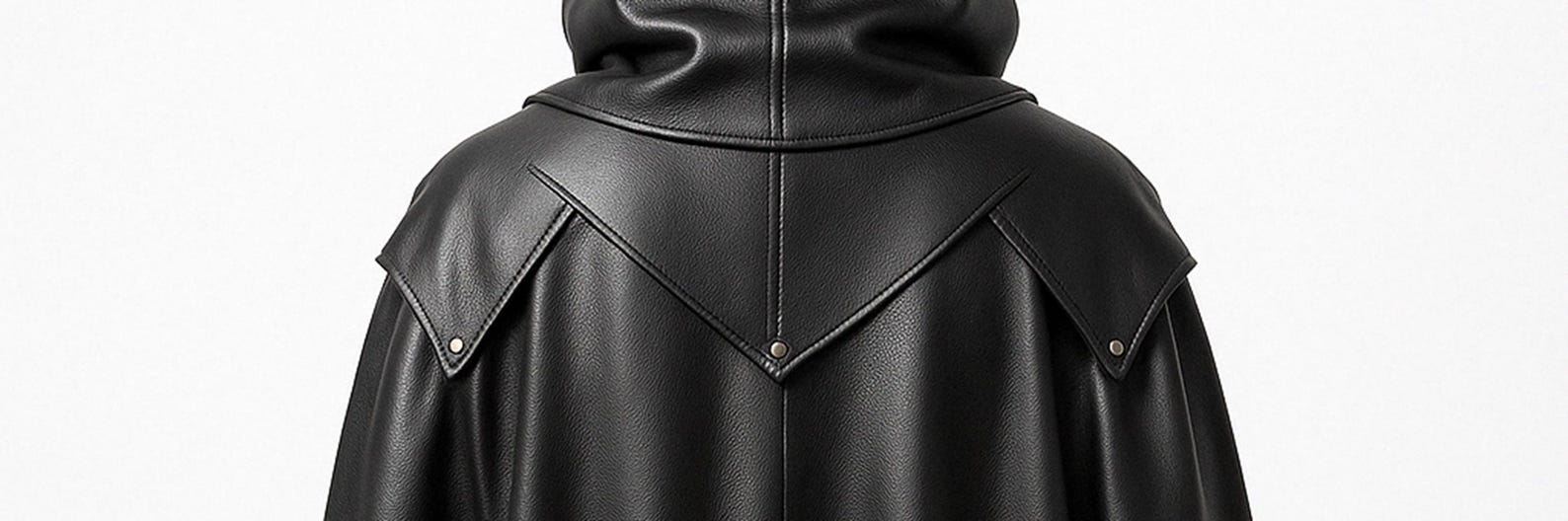 Leather Hooded Warrior Cloak for Men Medieval Assassin Cape Coat LARP ...