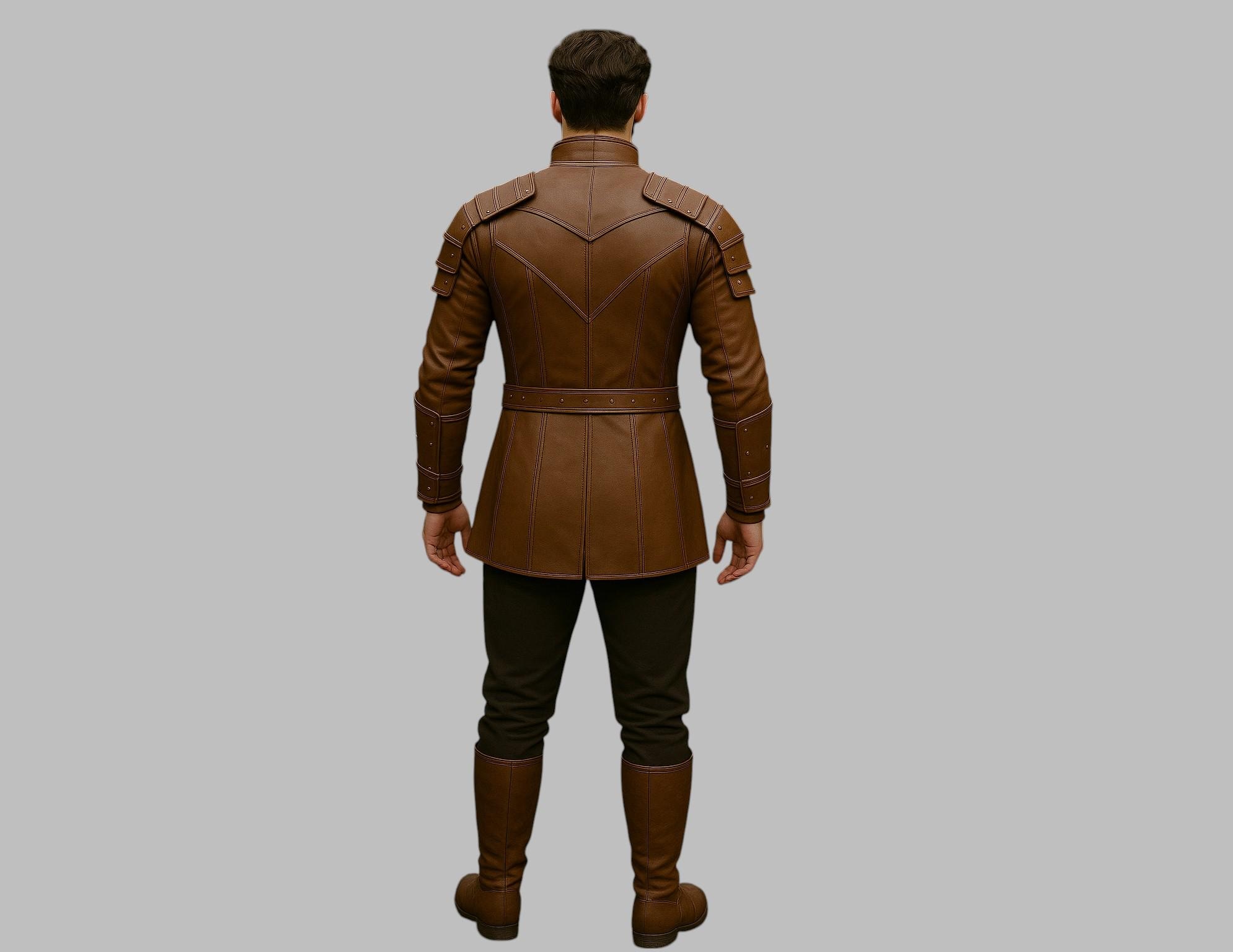 Medieval Leather Armor Jacket | Renaissance Festival Costume Brown ...