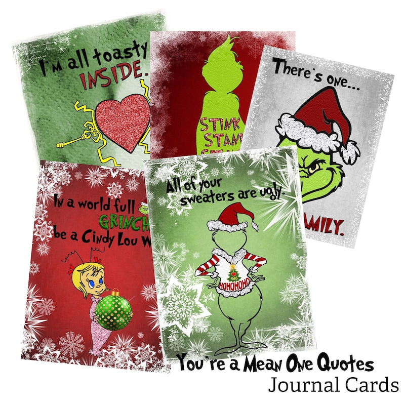 Mean Christmas Card - Etsy