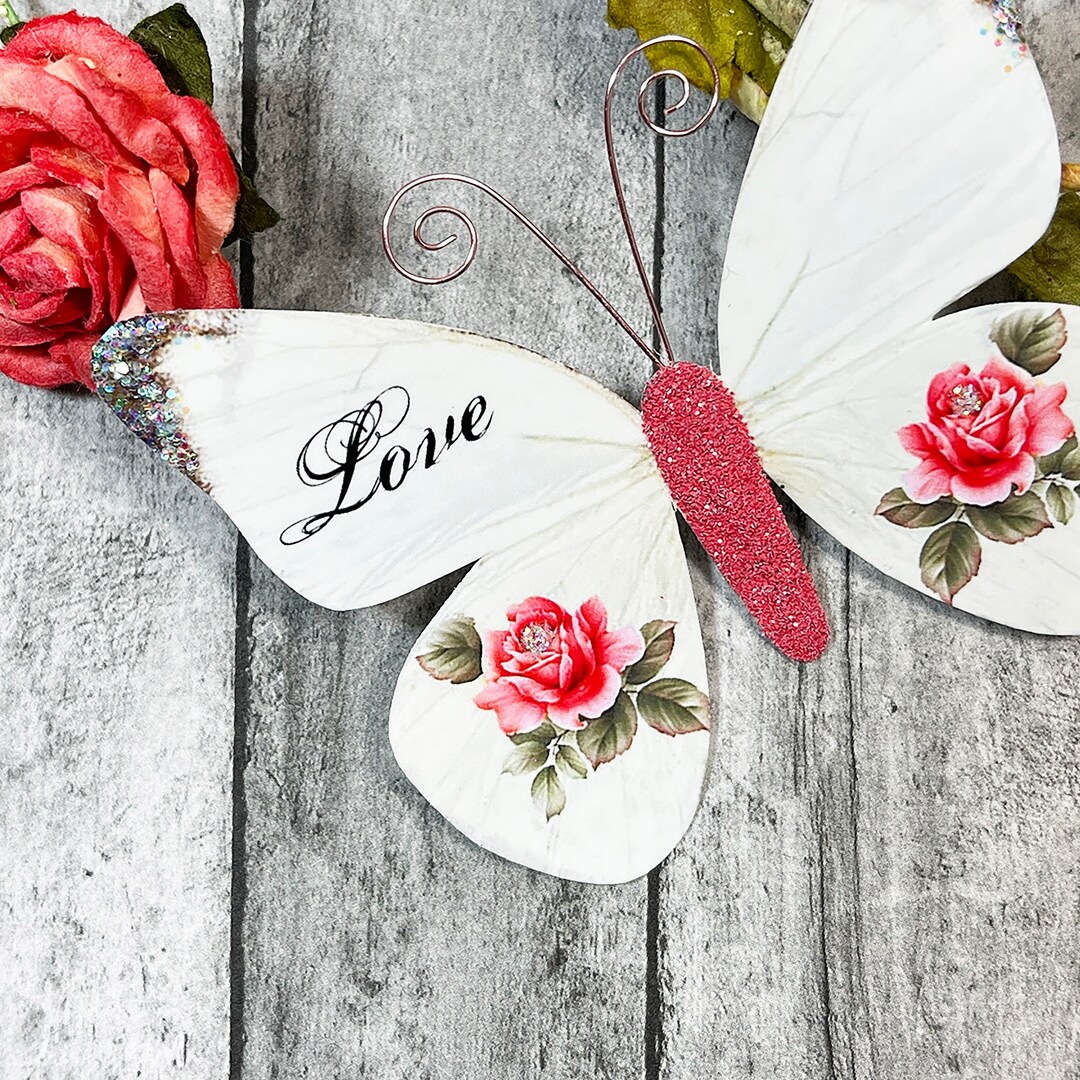 Paper Butterfly Embellishments Valentine Crafts Butterfly - Etsy