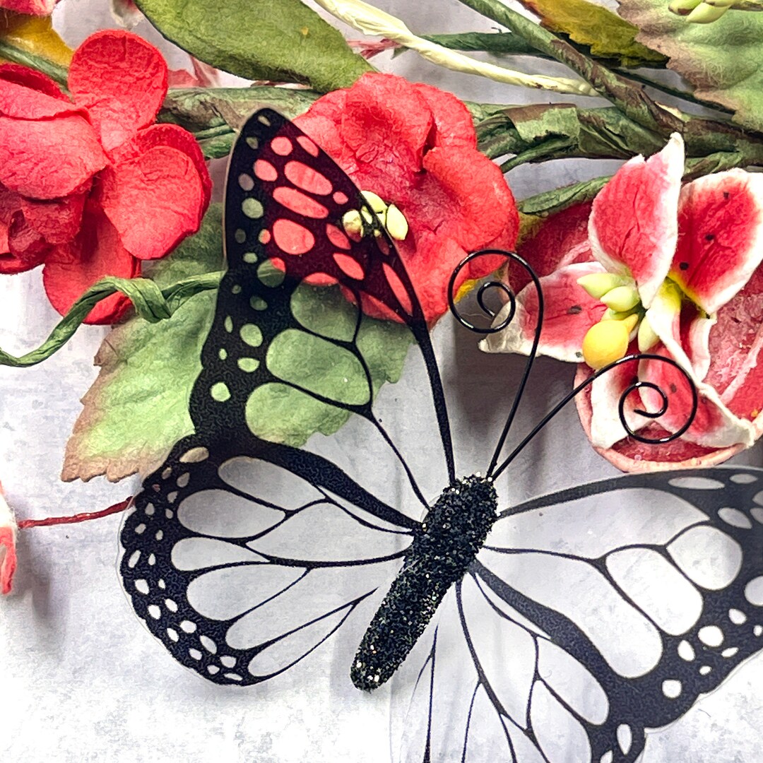 Acetate Butterfly Embellishments Transparent Butterflies Butterfly Die ...