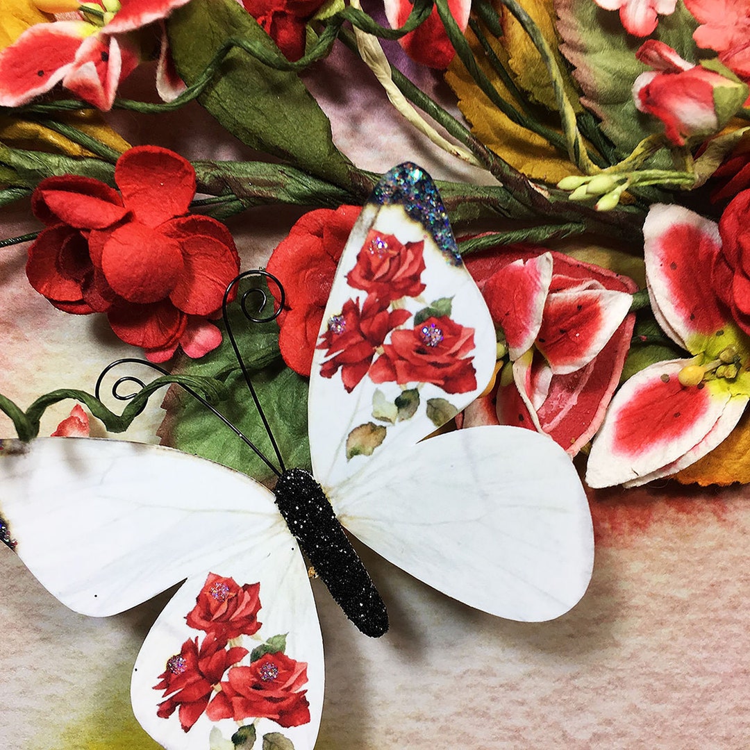 Paper Butterfly Embellishments Butterfly Die Cuts Scrapbooking Wedding ...