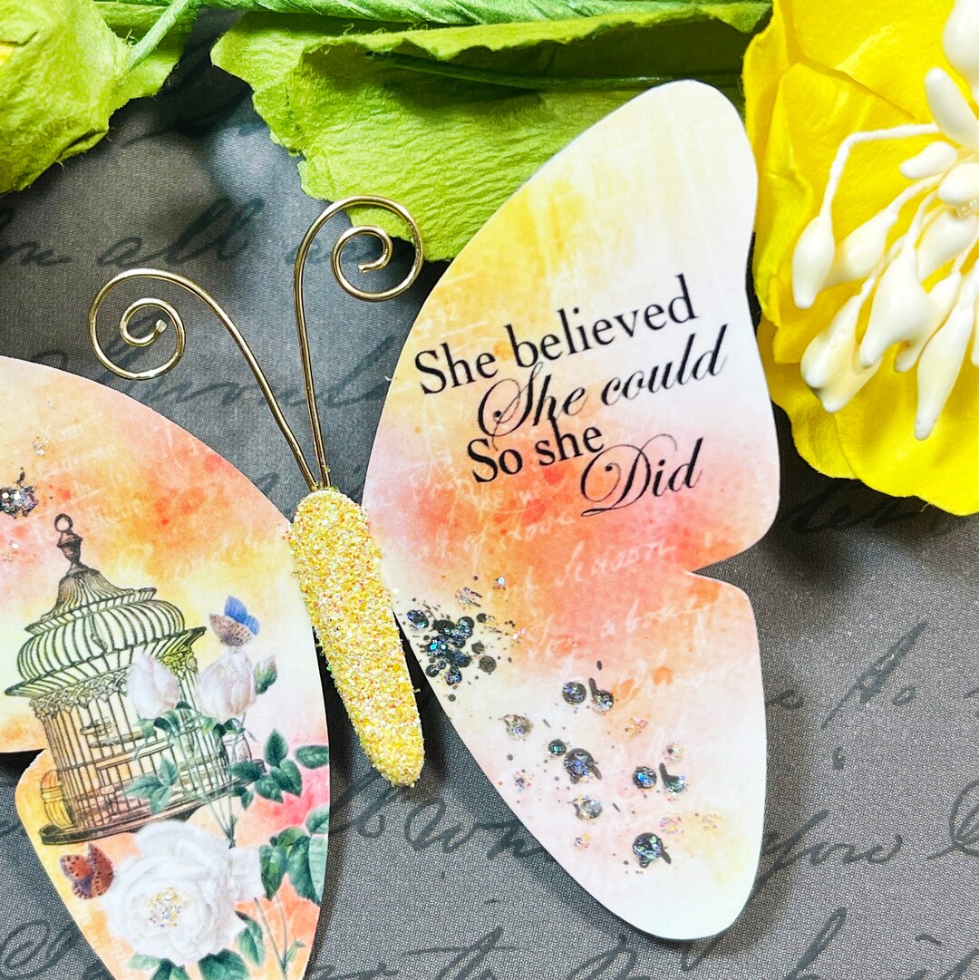 Paper Butterfly Embellishments | Butterfly Die Cuts | Scrapbooking | so ...