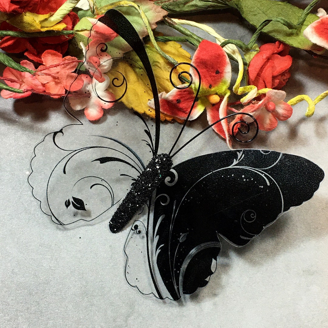 Acetate Butterfly Embellishments Transparent Butterflies Butterfly Die ...