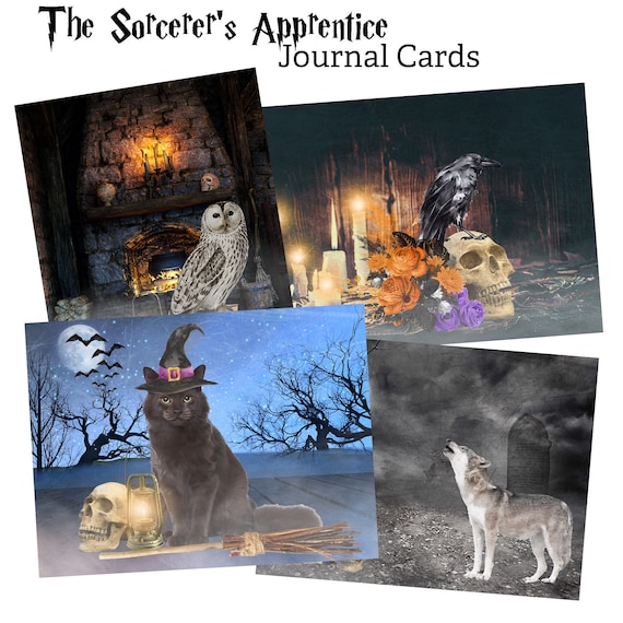 The Sorcerer's Apprentice Printable Junk Journal Cards - Etsy