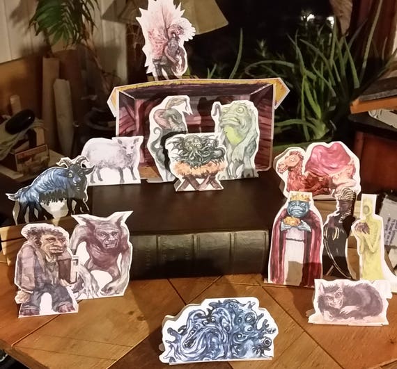 The Cthulhu Mythos Nativity Scene Papercraft Nightmare | Etsy