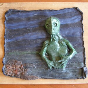 Father Dagon Approaches, a Hand-painted Lovecraftian Bas-relief - Etsy