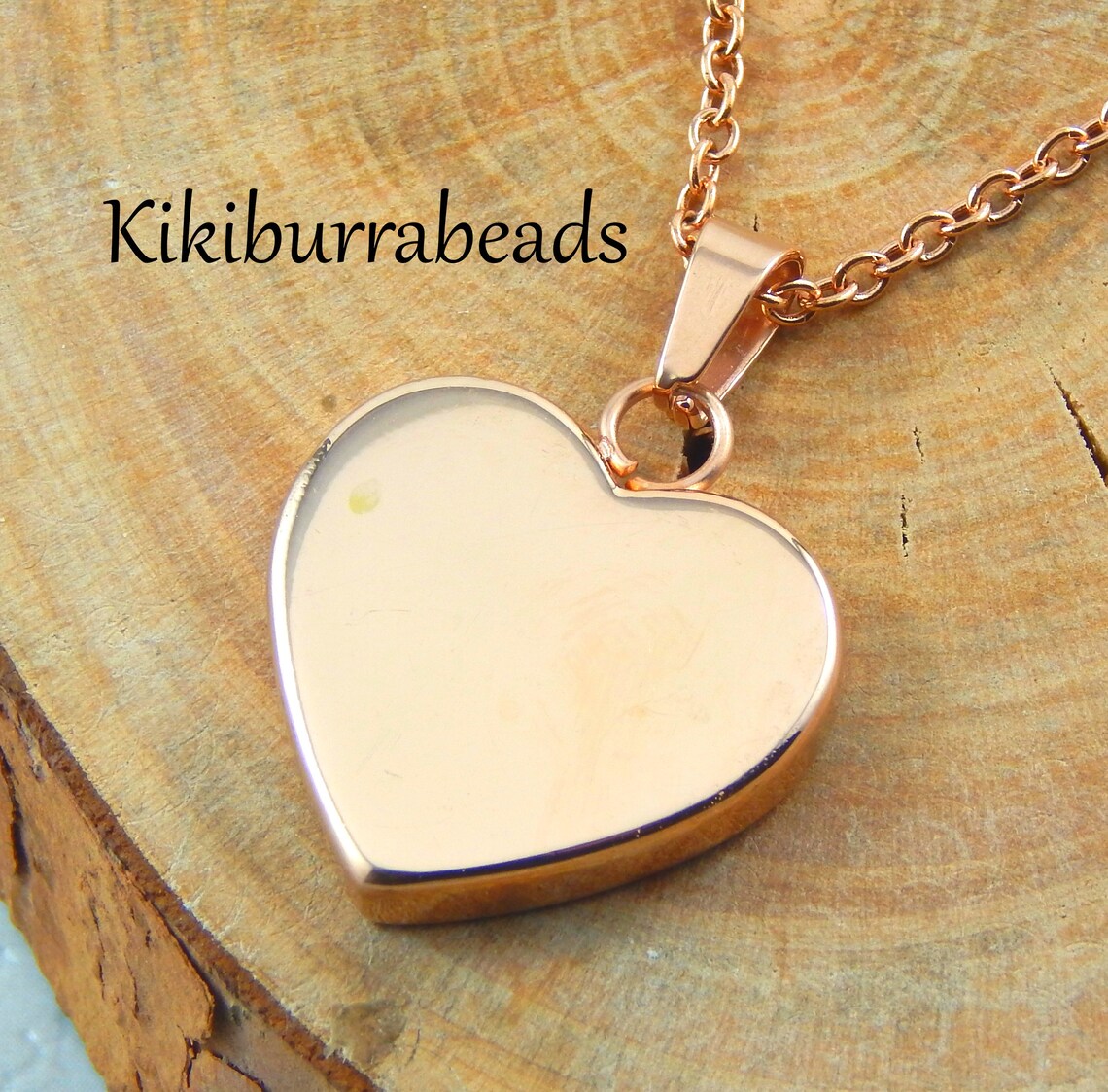 Rose Gold Heart Necklacerose Gold Heart Pendantrose Gold - Etsy