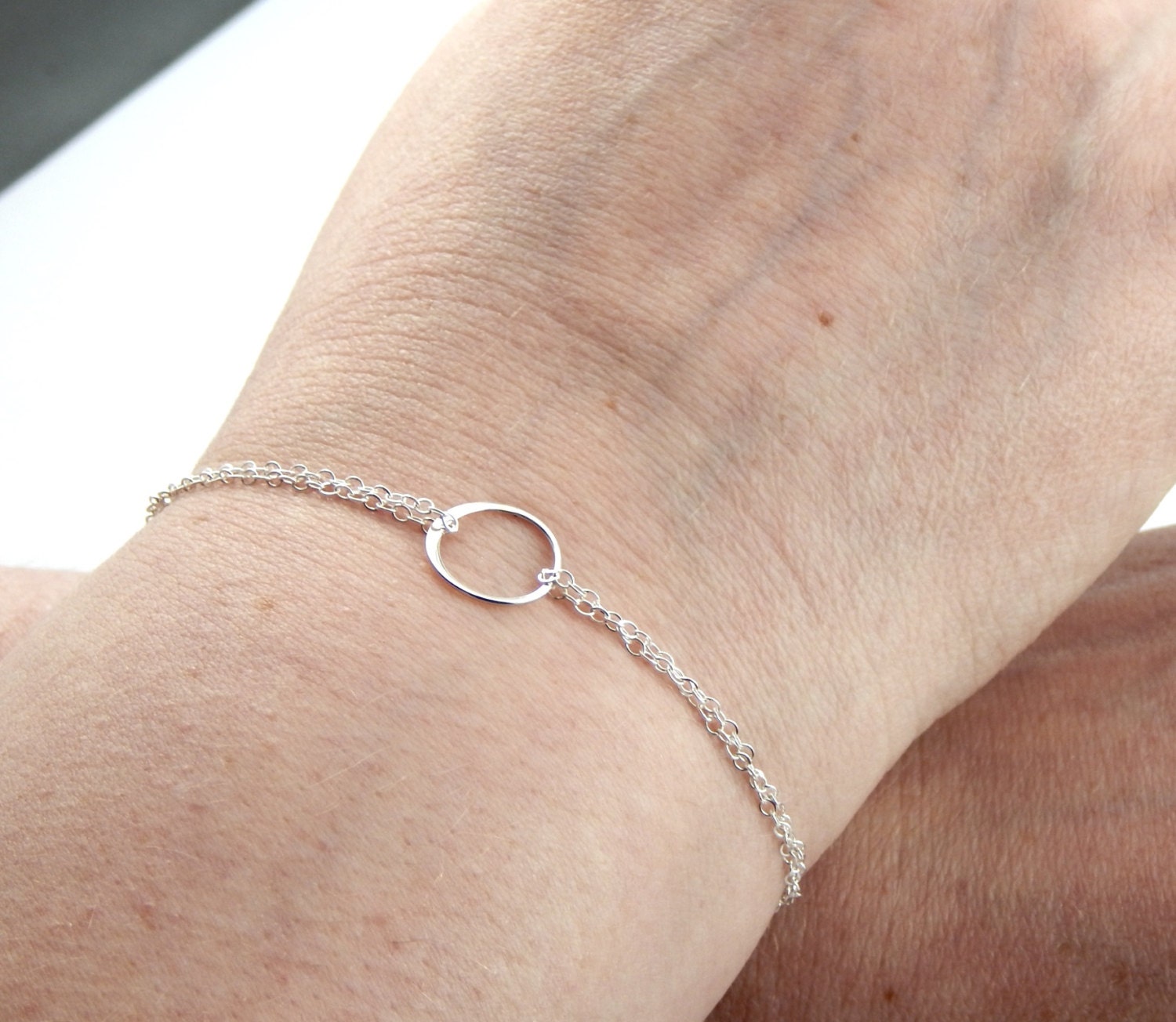 Sterling Silver Friendship Bracelet Karma Bracelet Sterling | Etsy