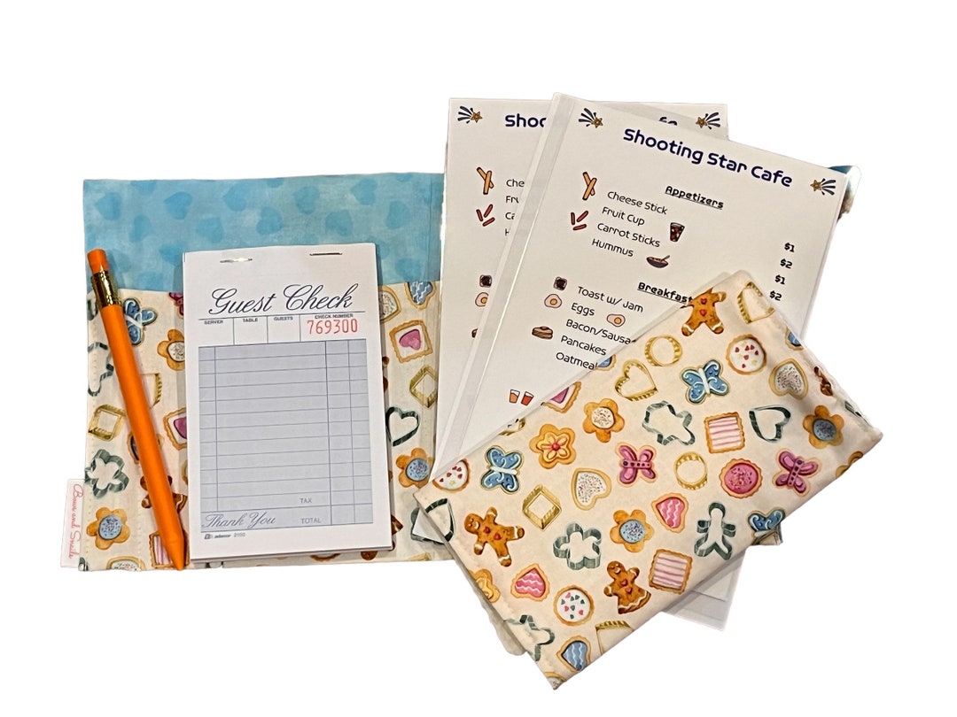 Cookie Theme Children's Waitress Apron Set: Pretend Play Restaurant ...