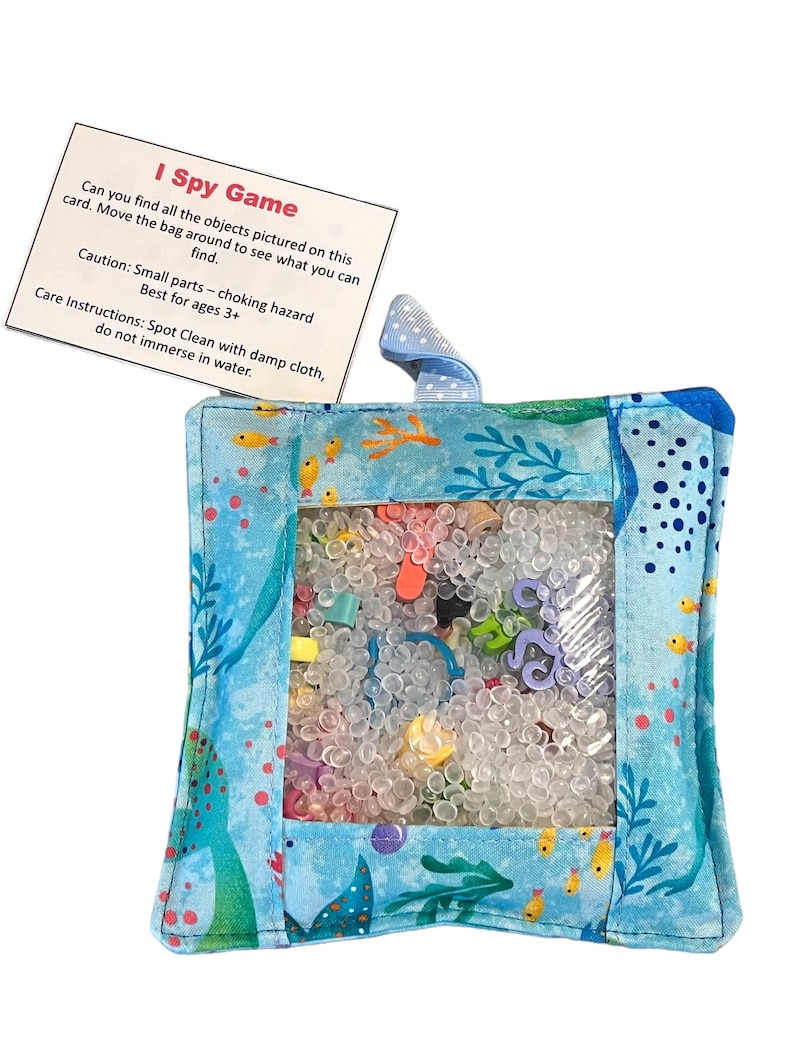 Mermaids on Aqua I Spy Sensory Bag Travel Seek and Find Bag - Etsy