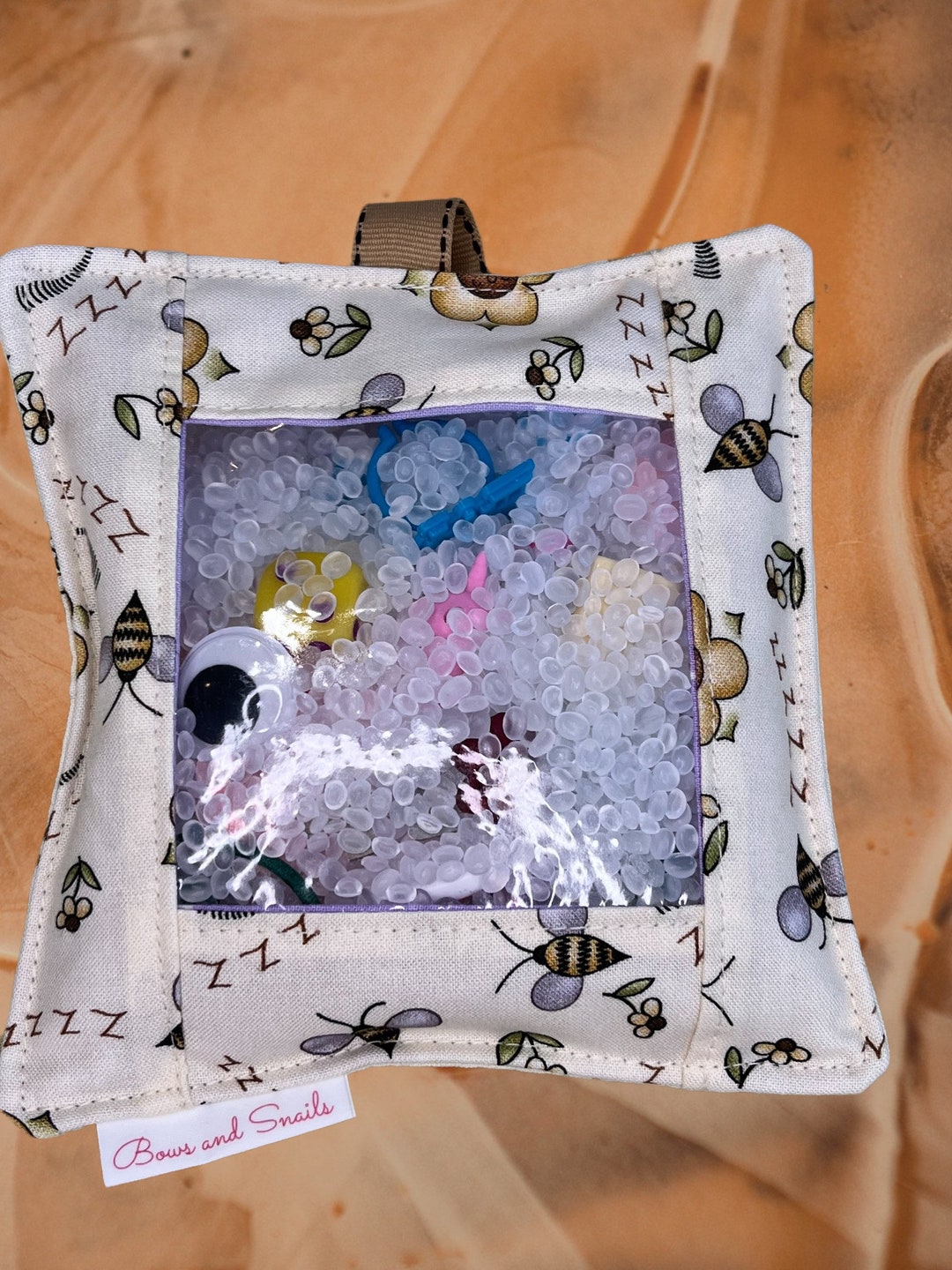 Flowers and Bees Spy Sensory Bag - Travel Seek and Find Bag - Fidget ...