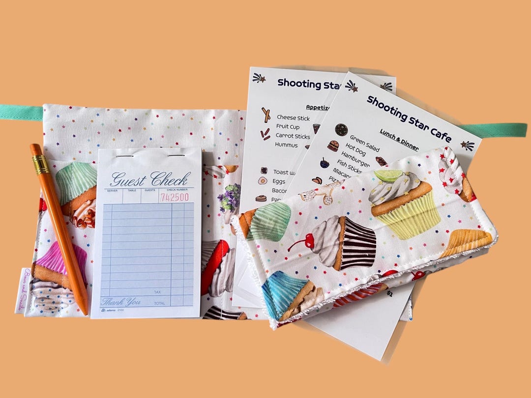 Cupcake Theme Waitress Apron Set: Pretend Play Restaurant With ...