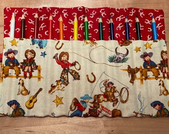 Western Pencil Case - Etsy