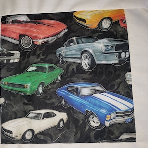 Classic Muscle Cars Baby Quilt in Color - Etsy