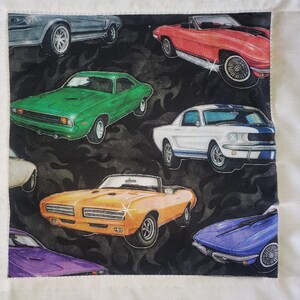 Classic Muscle Cars Baby Quilt in Color - Etsy