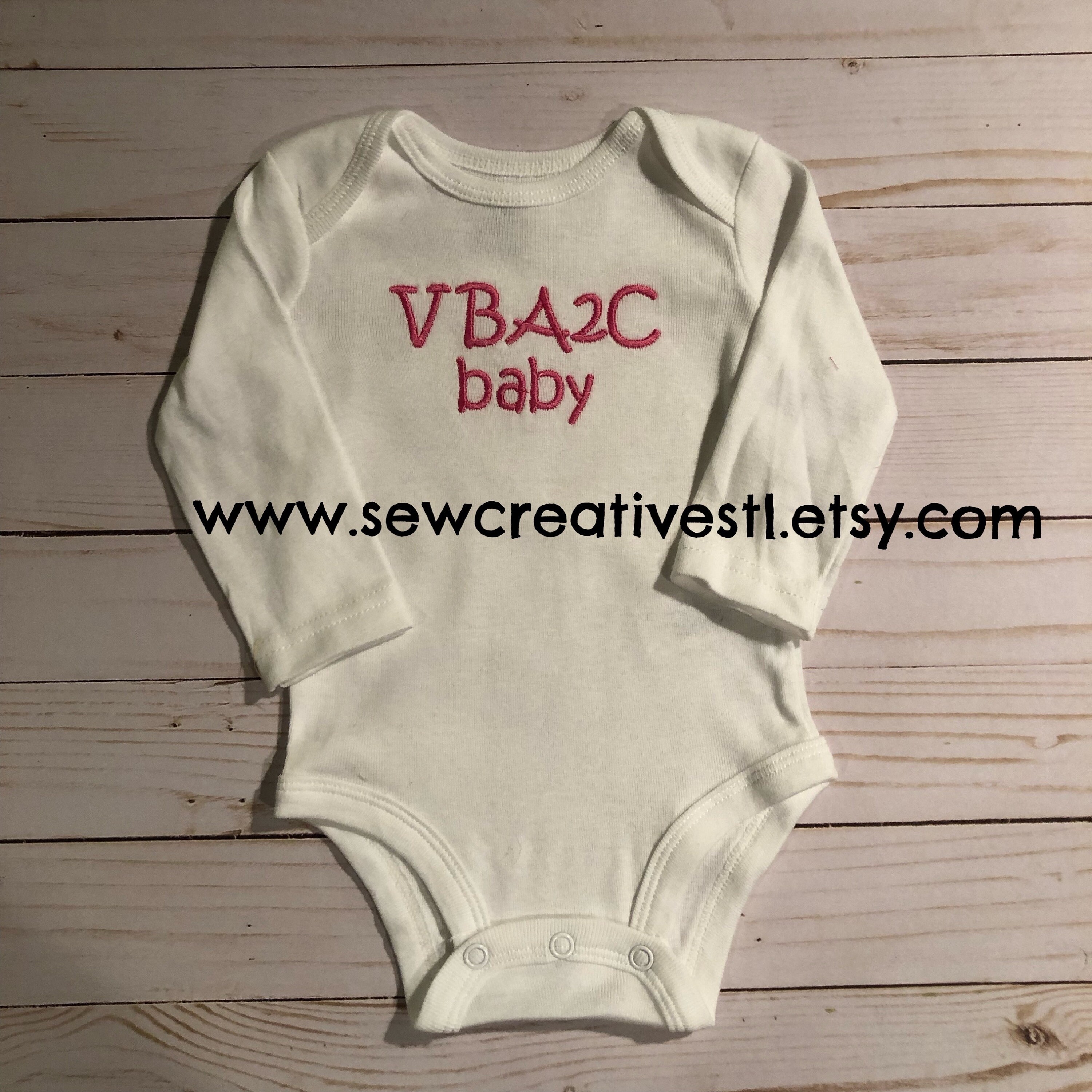 VBAC Baby Onesie Long Sleeves - Etsy