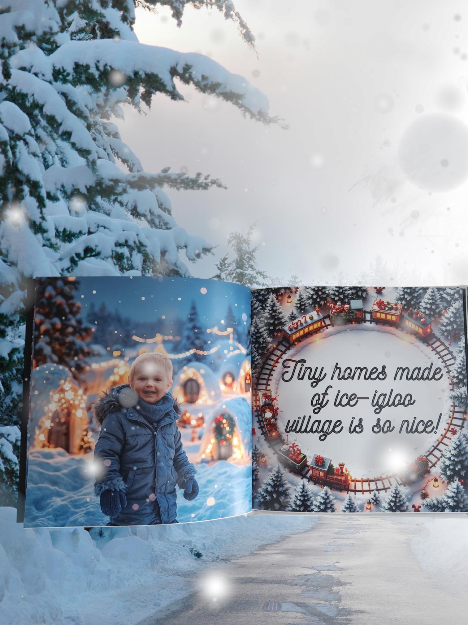 Personalized 4K Toddler Photo Books Magical Christmas Adventures ...