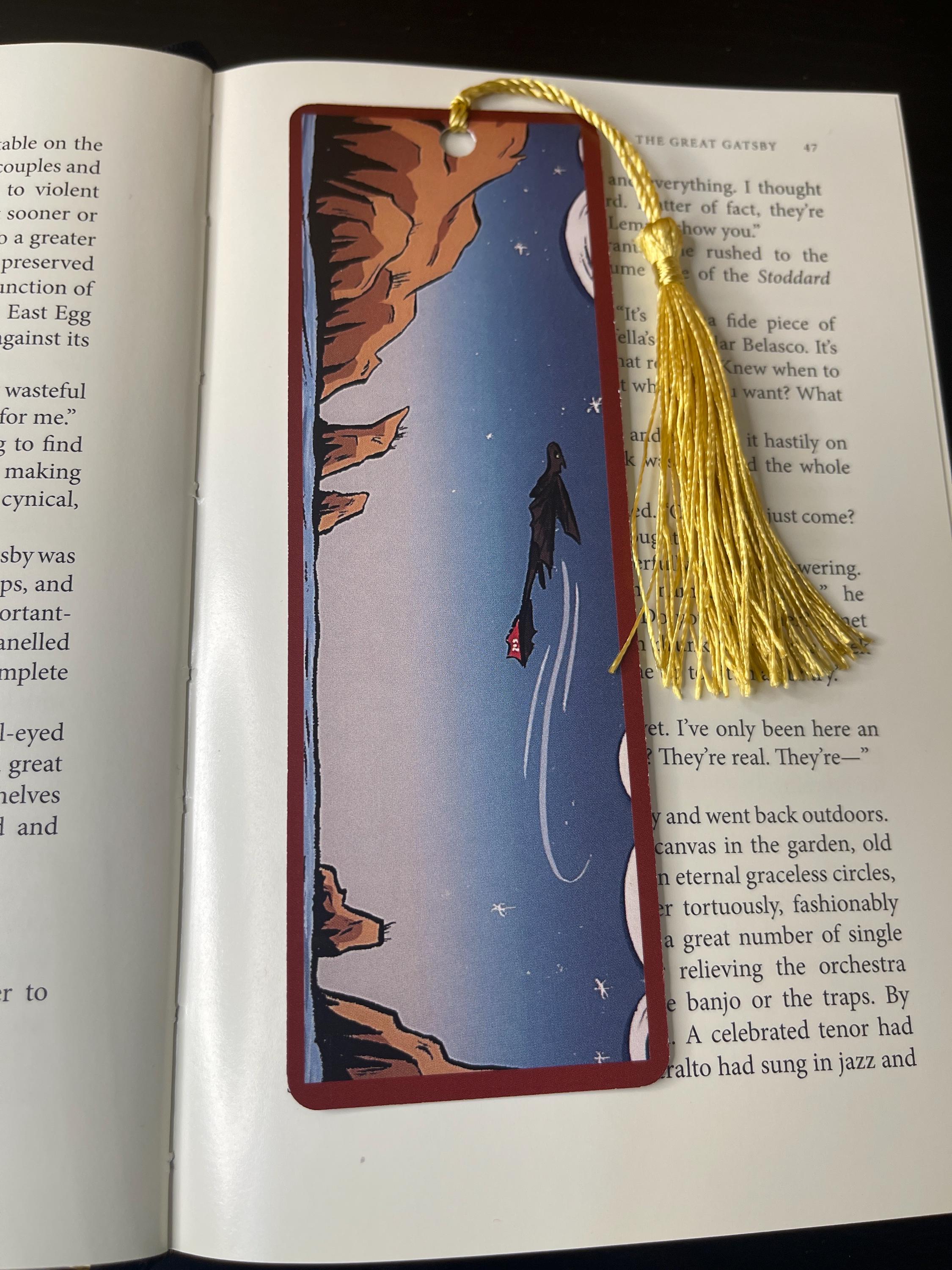 HTTYD Toothless Bookmark, Tassel ‘how to Train Your Dragon’ Bookmark ...