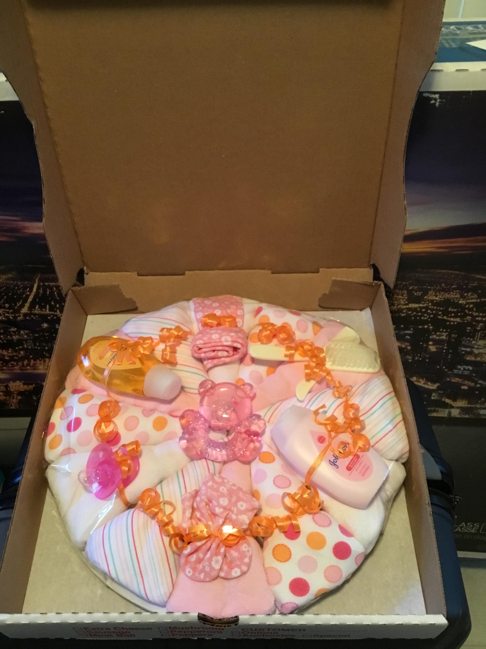 Diaper Pizza (baby Girl) - Etsy