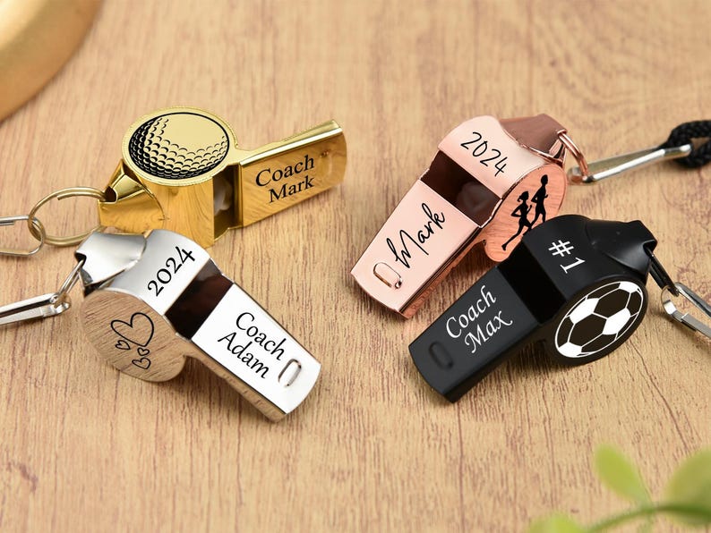 Personalised Whistle Personalized Sports Whistle Necklace Personalized ...