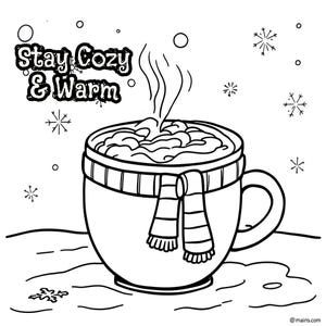 Winter Wonderland Christmas Coloring Pages, Digital Download, 10 ...