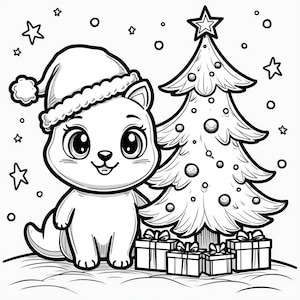 Winter Wonderland Christmas Coloring Pages, Digital Download, 10 ...