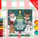 Bold, Easy Cute Christmas Coloring Activity, Easy Christmas Kids ...