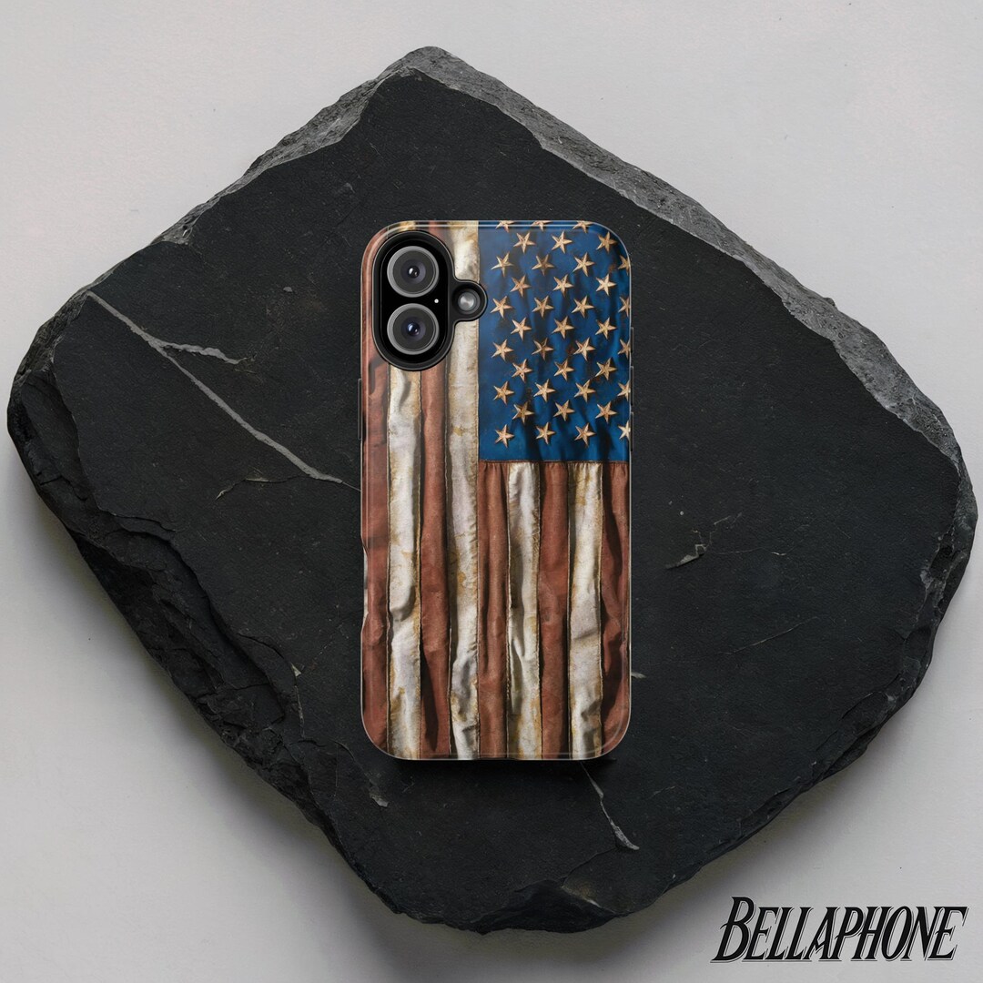 American Flag Patriotism Tough Cell Phone Case, Distressed Patriotic ...