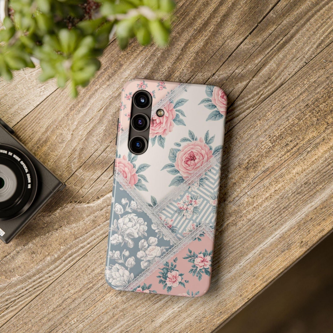 Coquette Phone Case, Lacey Quilt Case for Iphone, Lace Fabric Print ...
