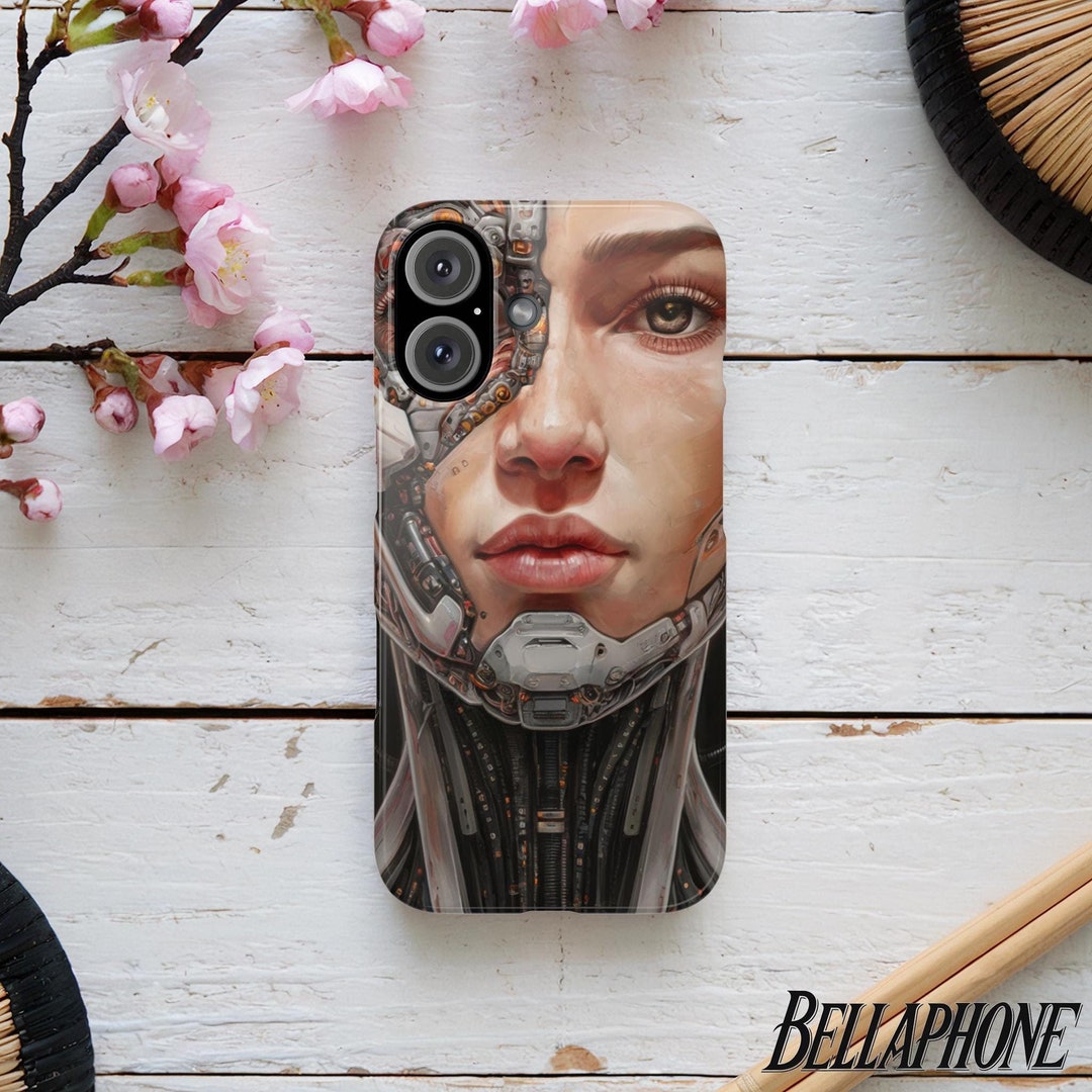 Cyberpunk Slim Phone Case, Android Woman, Futuristic Design Tech Scifi ...