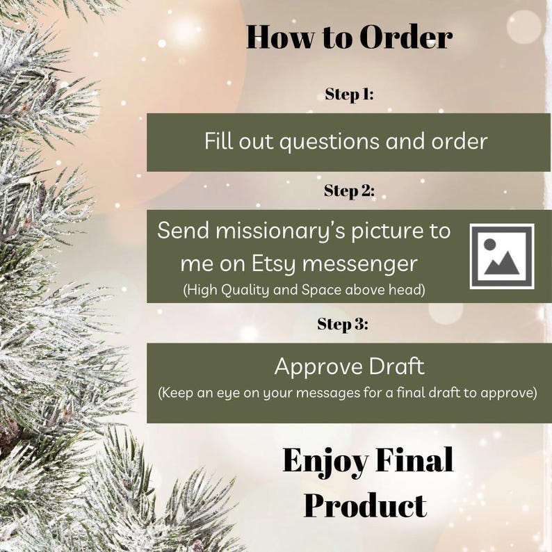 LDS Missionary Ornament, Lds Missionary Gift, Lds Christmas Gift ...