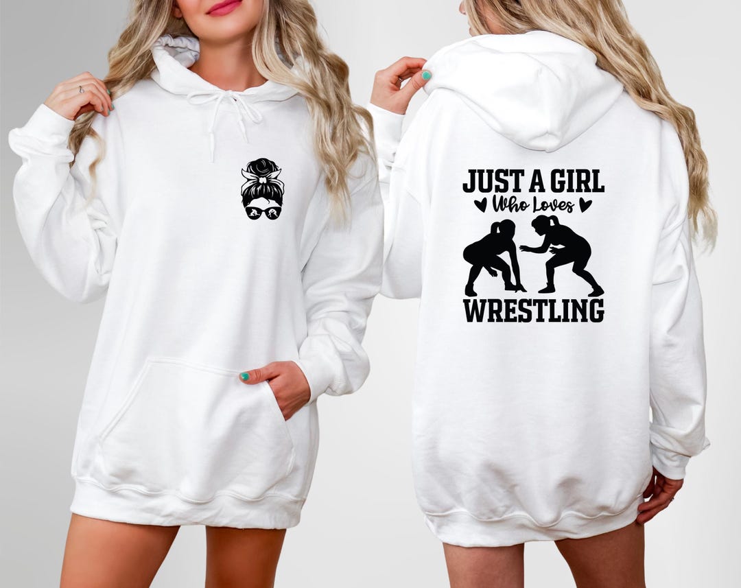 Wrestler Hoodie, Wrestling Gift for Girls, Women's Wrestling Apparel ...