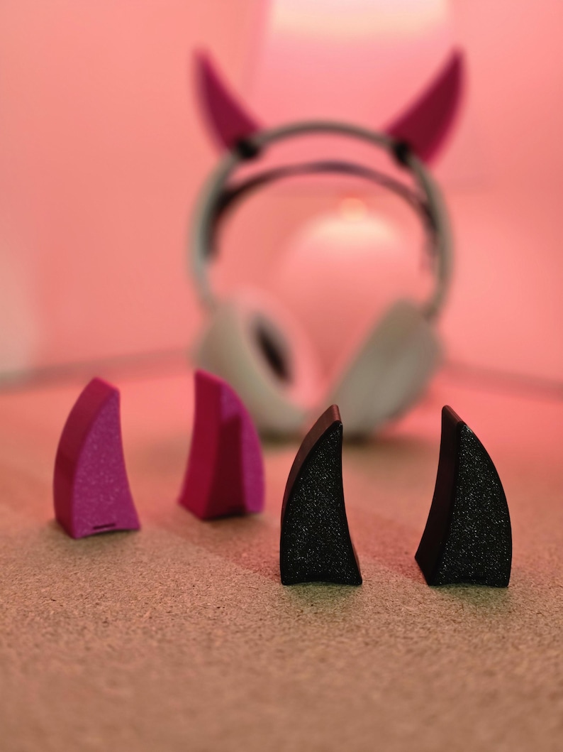 Gaming Headset Demon Horns - Etsy