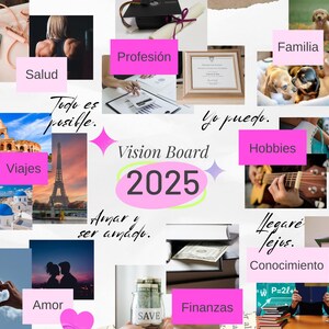 2025 VISION BOARD Printable Collage Kit | 85 Important Pictures for ...