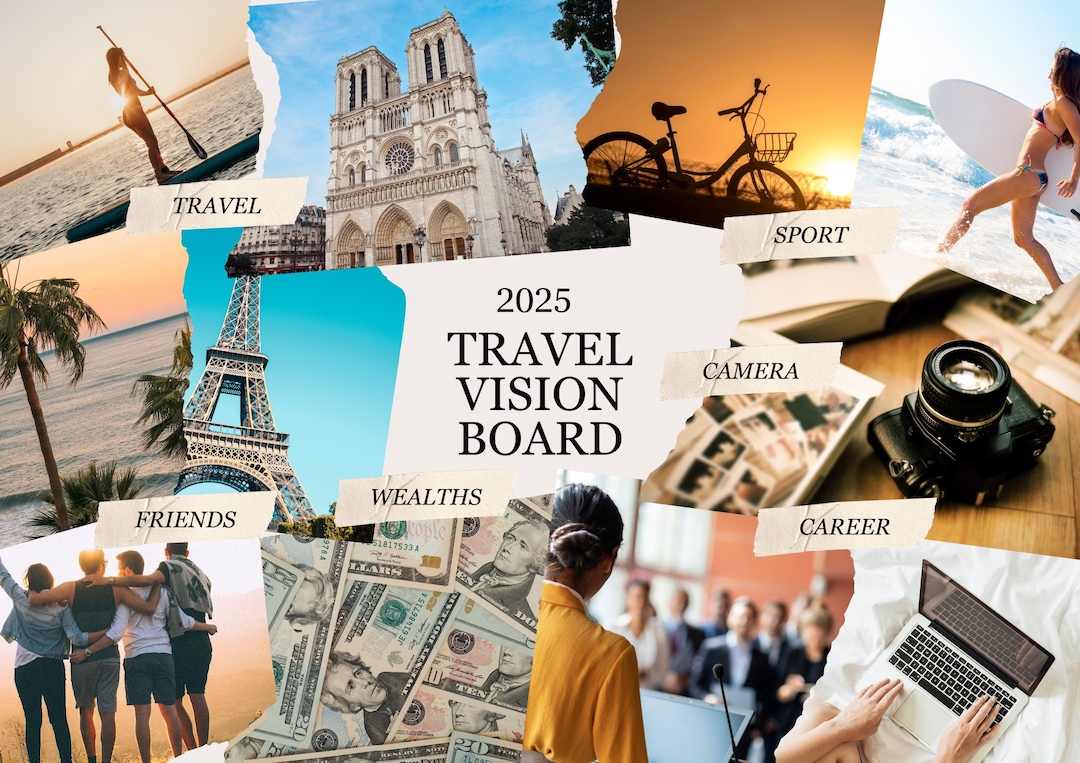 Travel Vision Board Luxury 2025 Vision Board Printable Pics ...