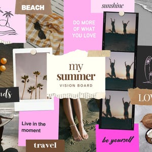 2025 VISION BOARD Printable Collage Kit | 85 Important Pictures for ...