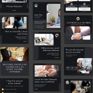 60 Black & White Luxury Instagram Templates | Social Media Marketing ...