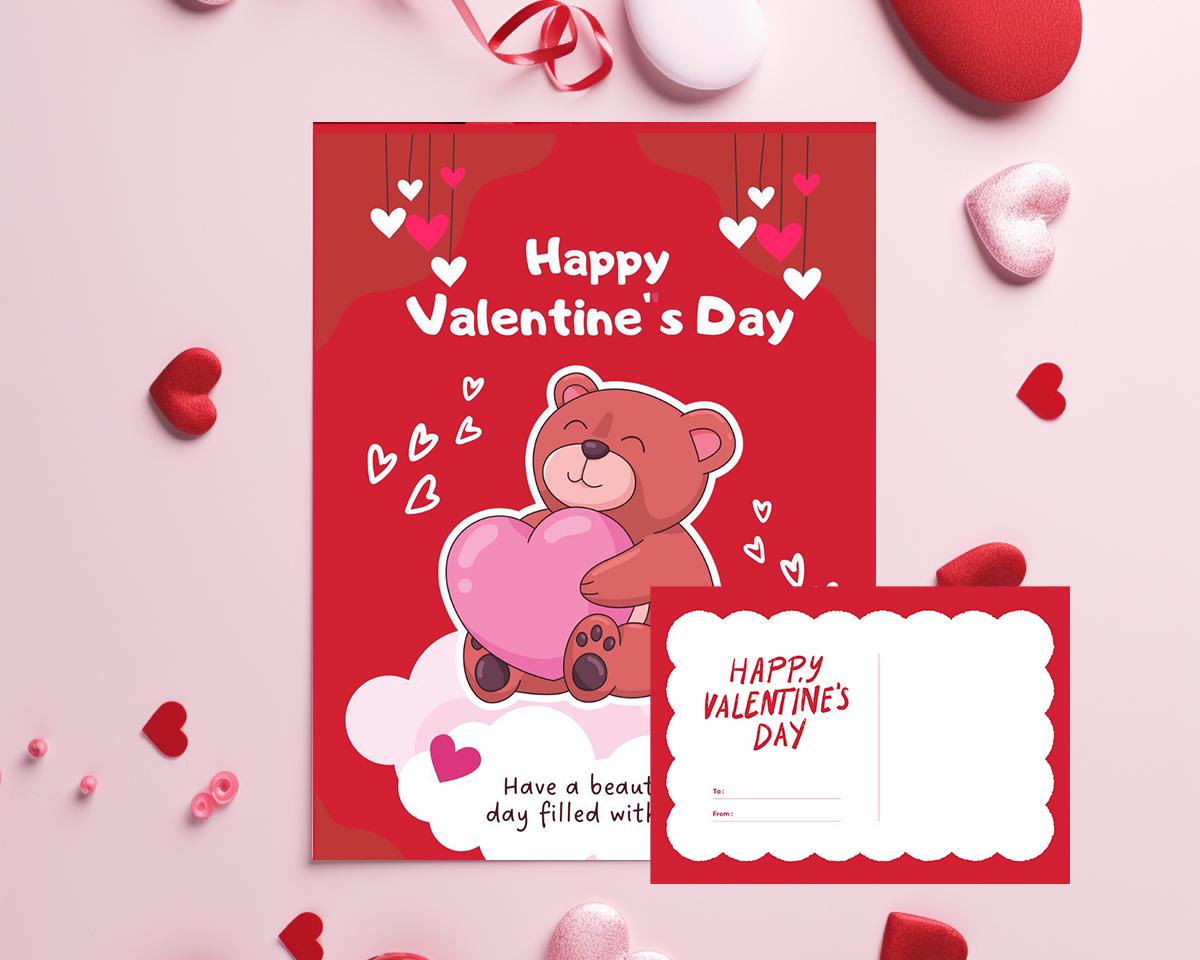 Printable Blank Valentines Card | Instant Download Galentines Card| Mon ...