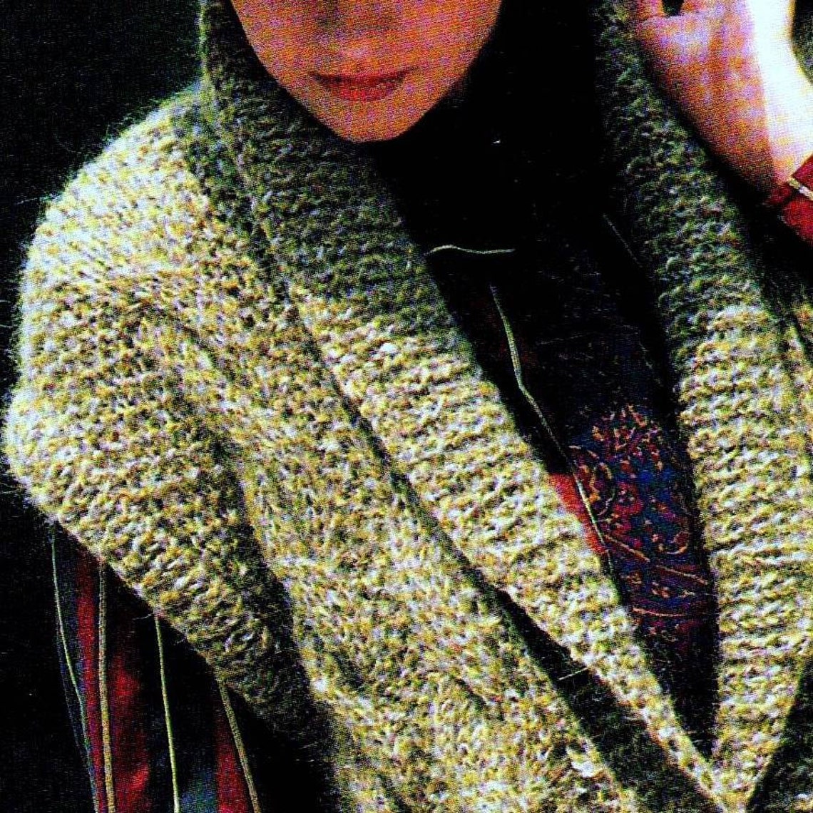 INSTANT DOWNLOAD PDF Vintage Knitting Pattern Chunky Tweed | Etsy